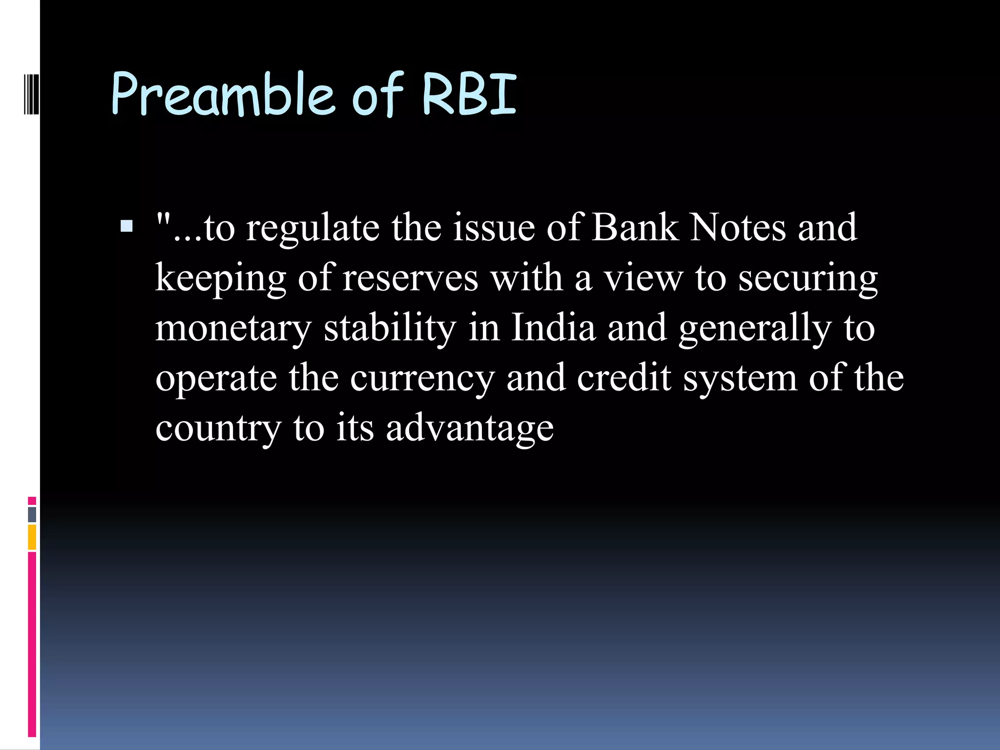 Reserve Bank of India | PPTX