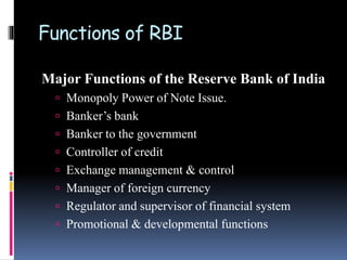 Reserve Bank of India | PPT