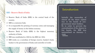 RBI reserve bank of india | PPT