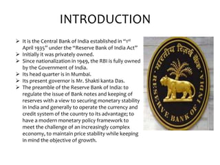 RBI-2.pptx | Business Banking & Finance | Business