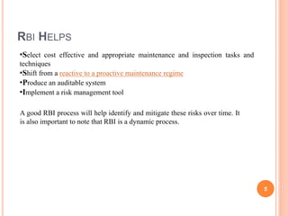 Risk Based Inspection for oil and gas industry | PPT