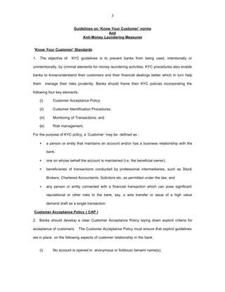 RBI - KYC Norms Nov 2004.pdf | Credit Cards | Personal Debt