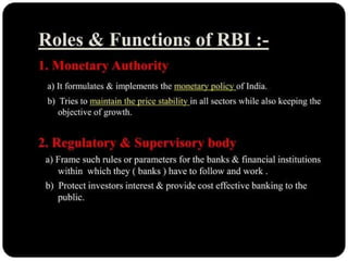 RBI - Overview, Functions and roles.pptx