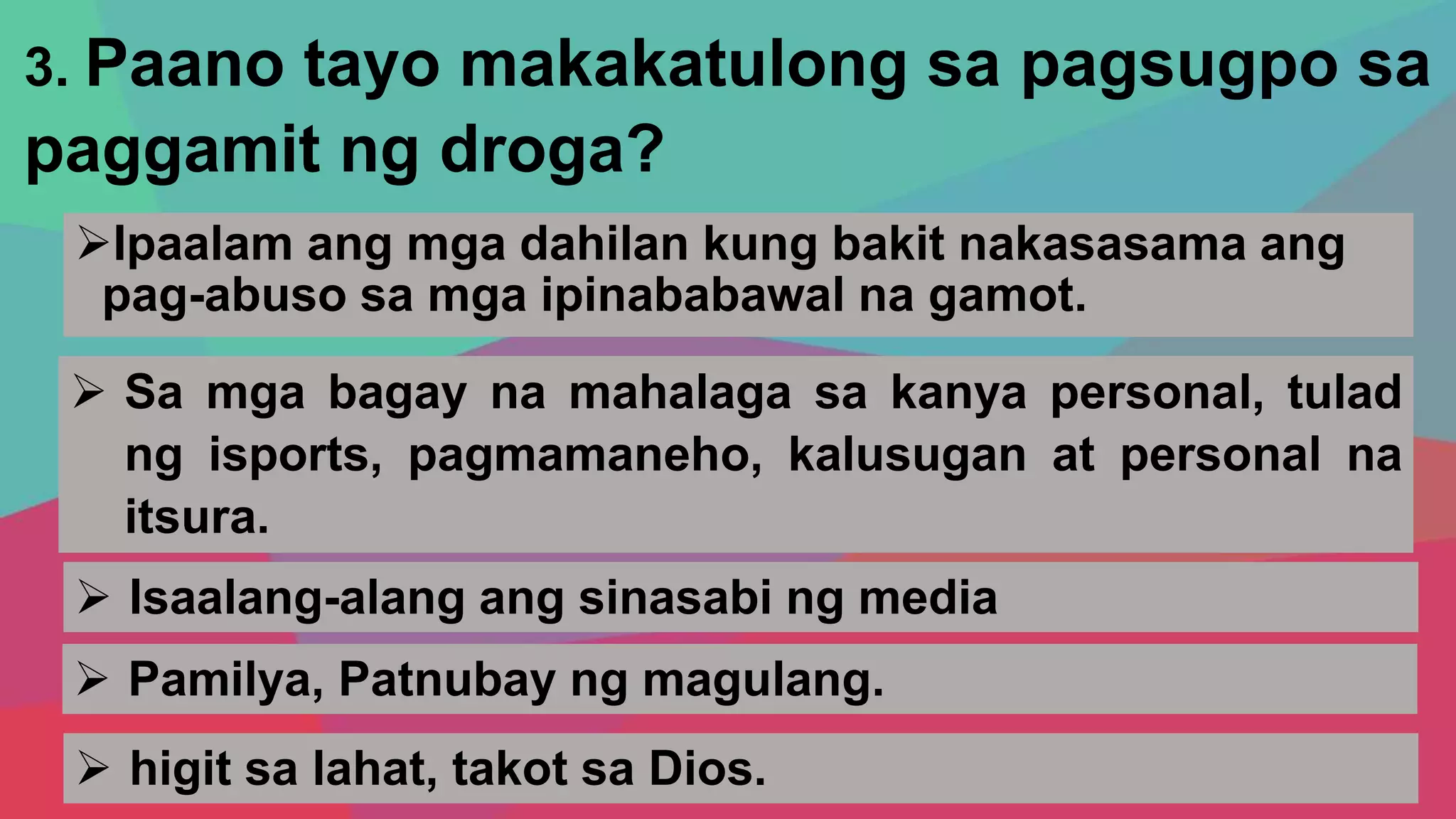 Droga Salot sa Lipunan | PPTX