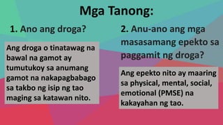 Droga Salot sa Lipunan | PPTX