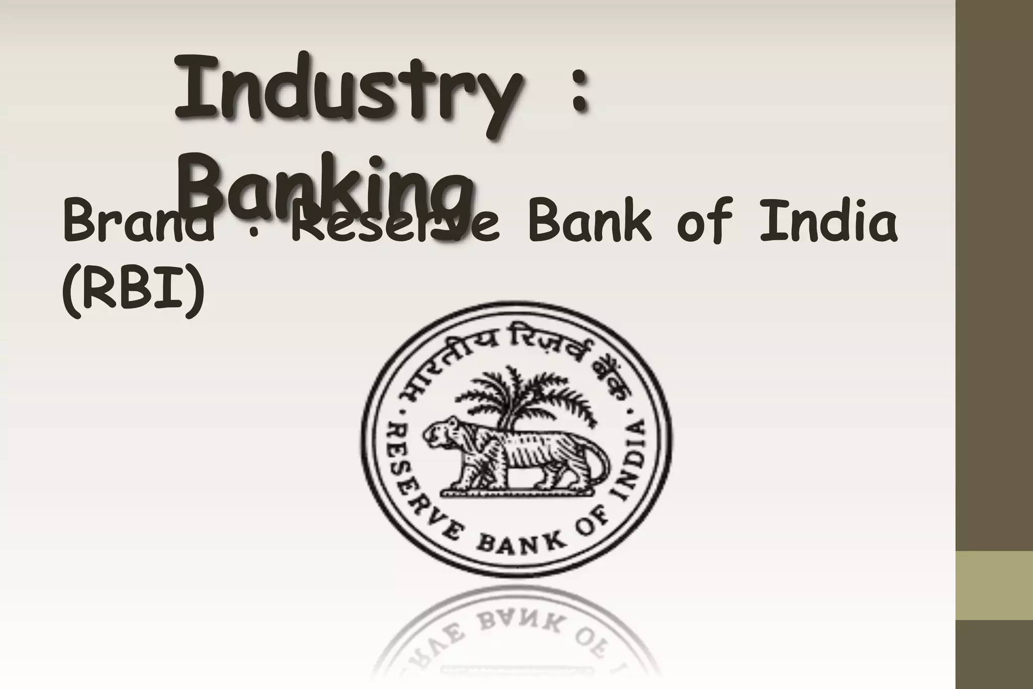 Reserve Bank of India ppt | PPTX