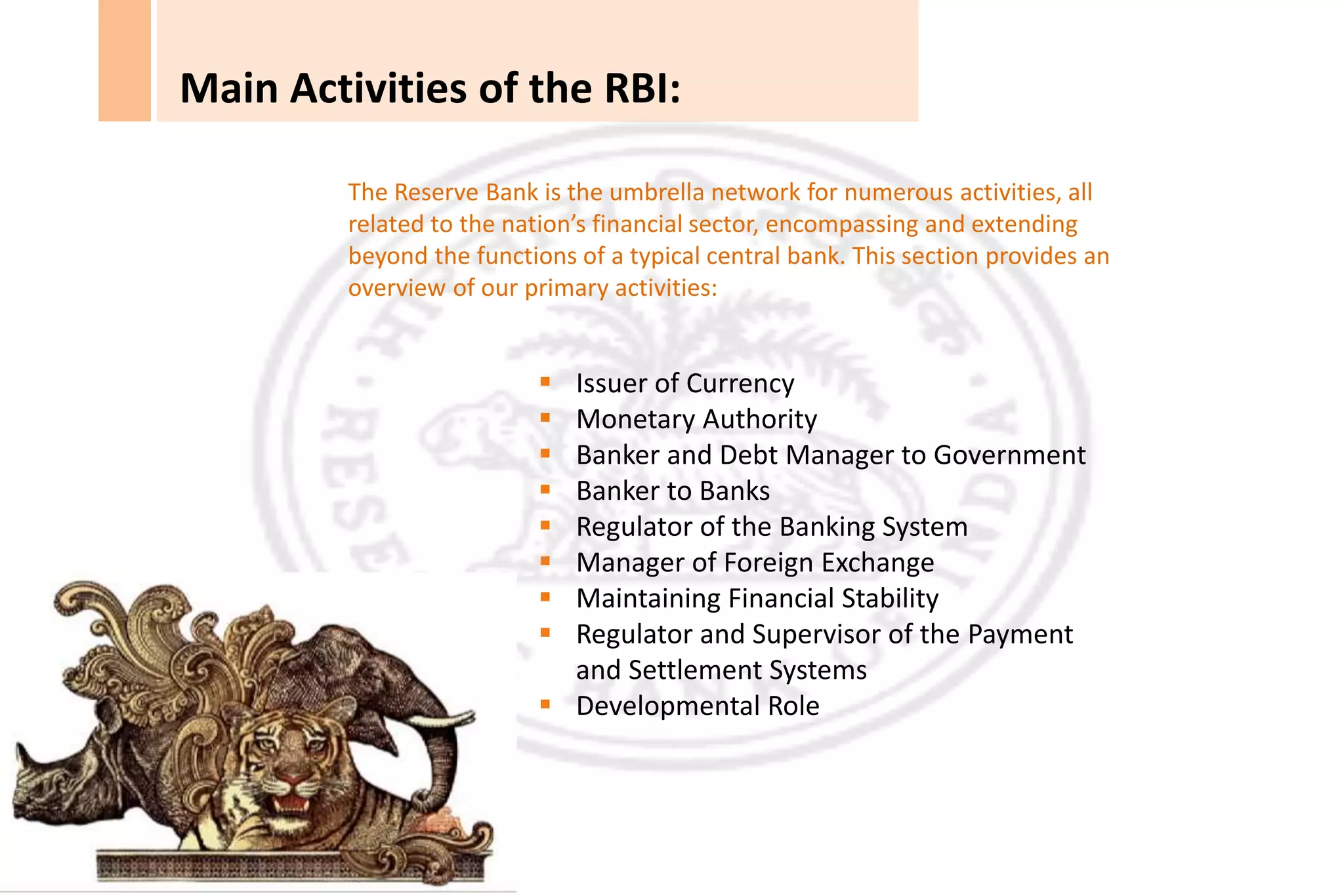 Reserve Bank of India ppt | PPTX