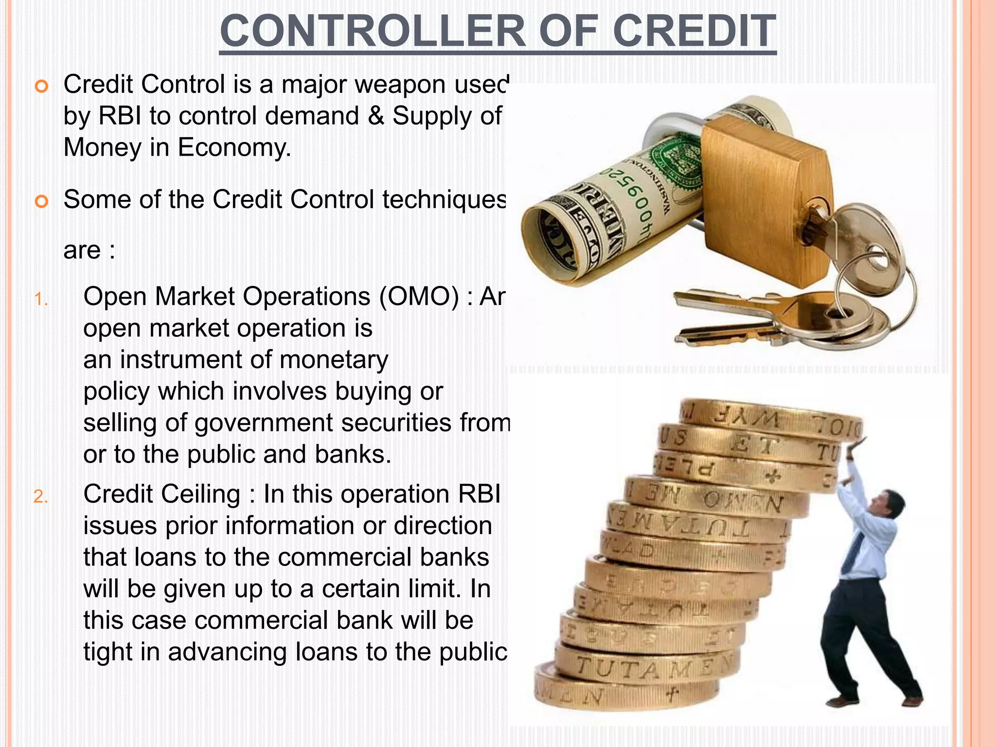Role of RBI in Indian Banking System - ITT Presentation | PPTX