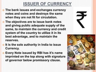 Role of RBI in Indian Banking System - ITT Presentation | PPTX