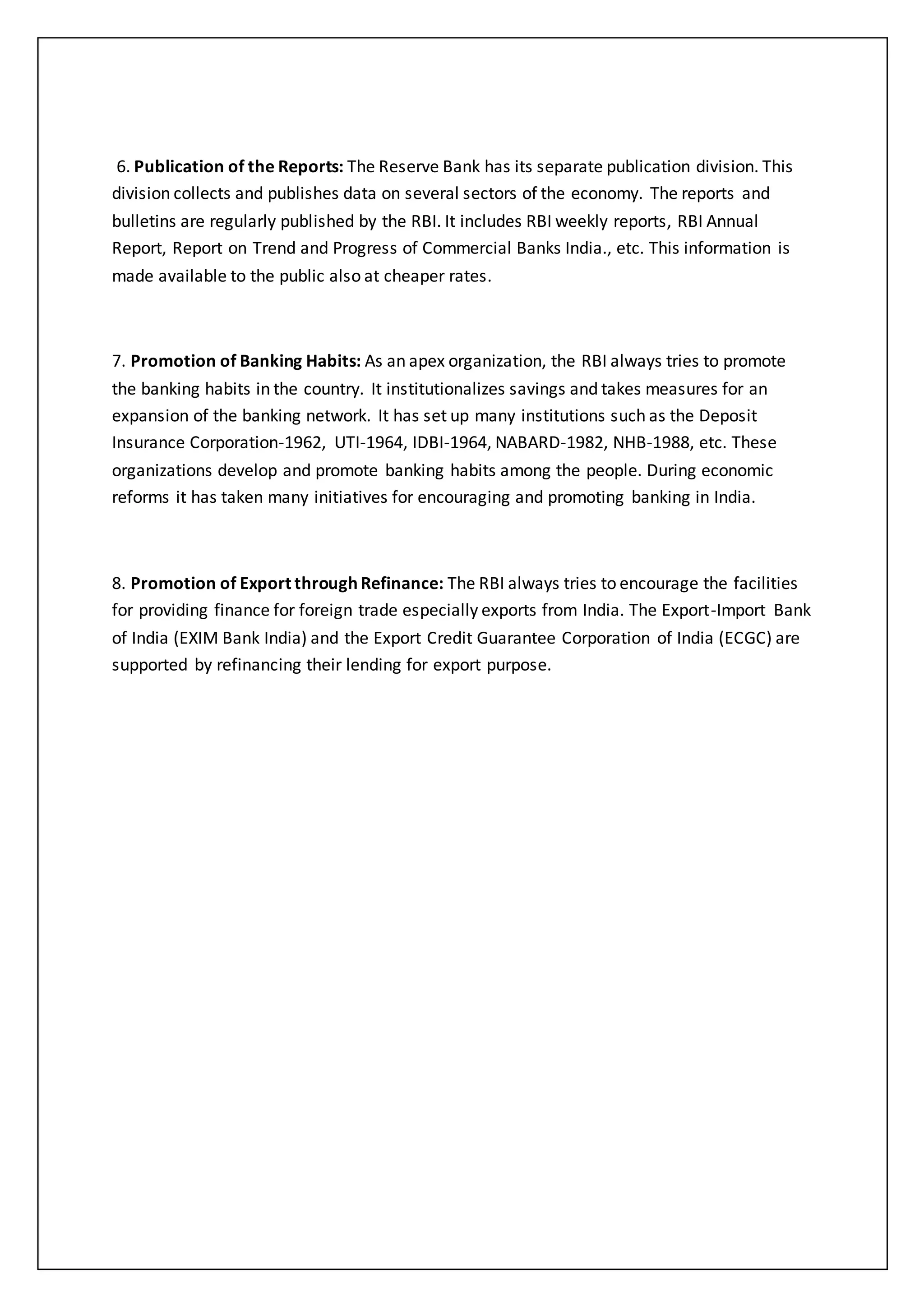 Rbi reserve bank india | PDF