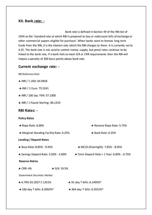 Rbi reserve bank india | PDF