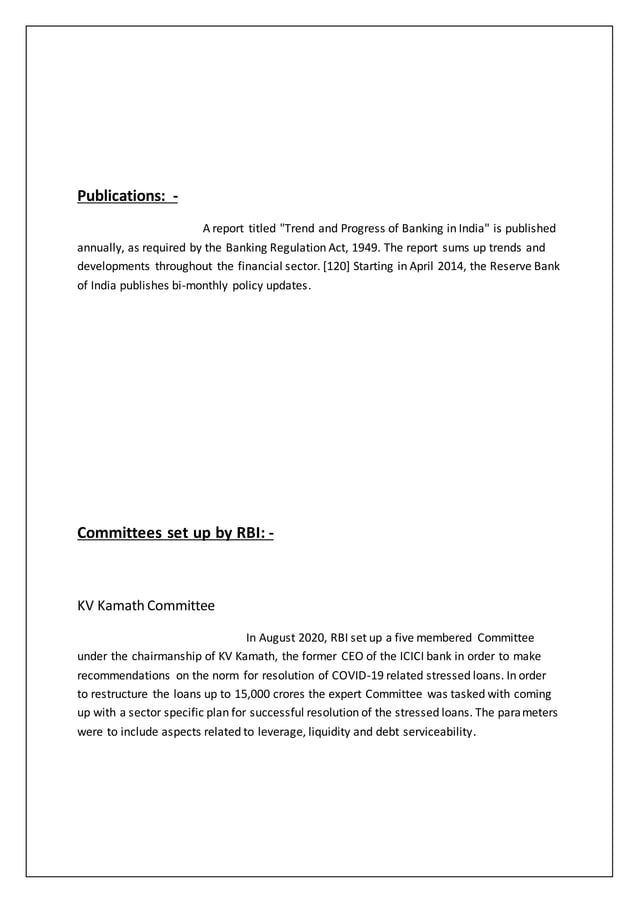 Rbi reserve bank india | PDF