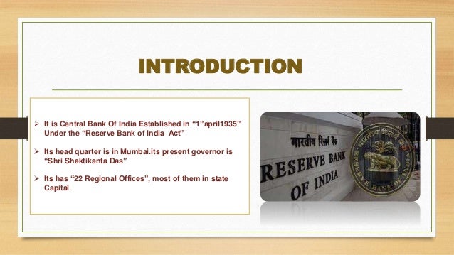 Reserve bank of India | PPTX
