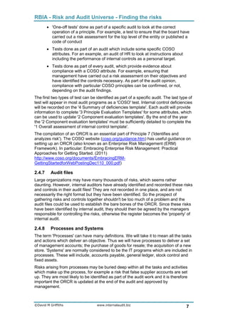 Compiling an internal audit universe | PDF