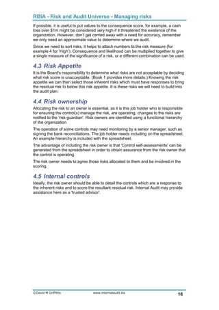Compiling an internal audit universe | PDF