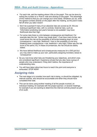 Compiling an internal audit universe | PDF