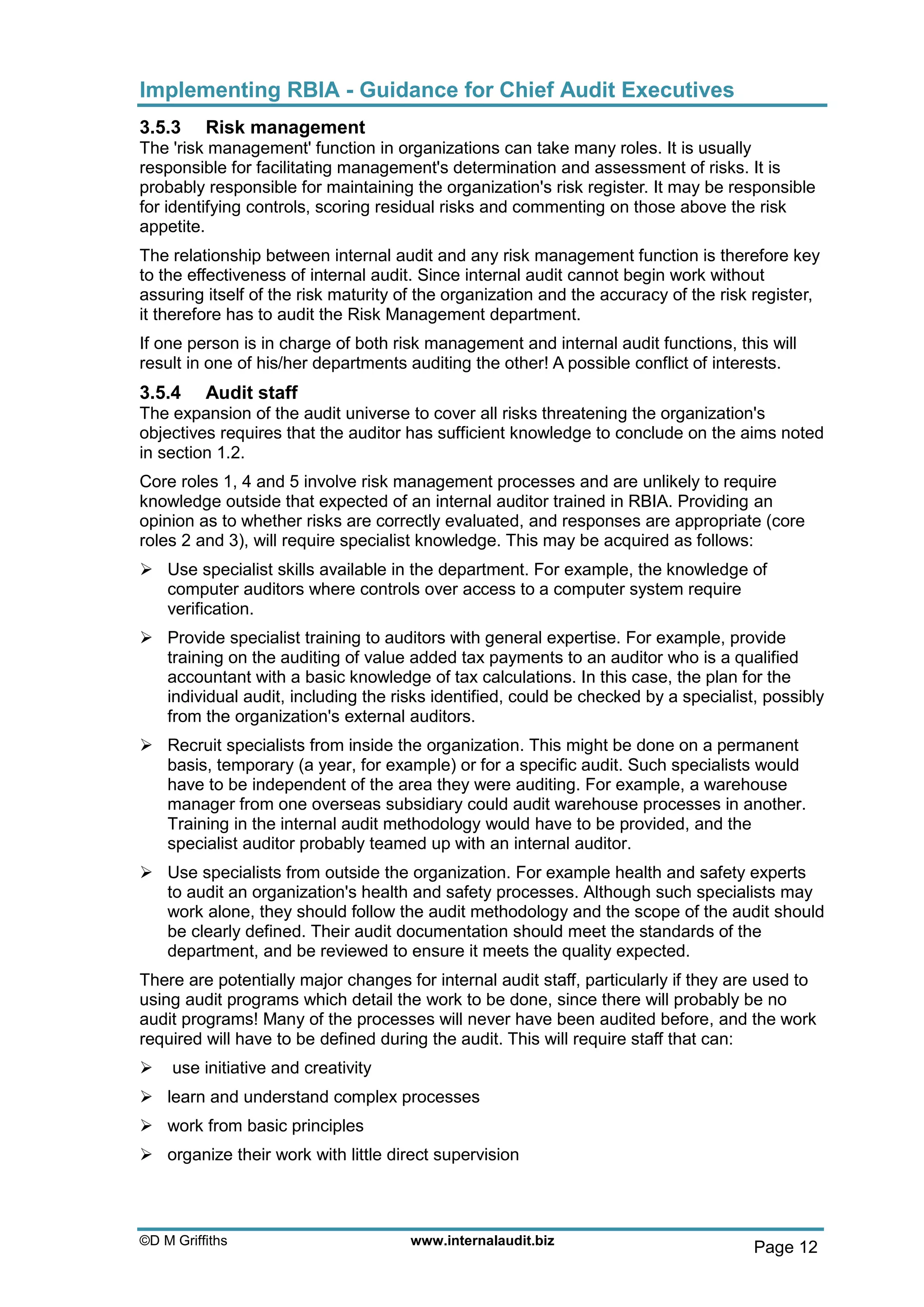 Implementing internal audit into an organisation | PDF