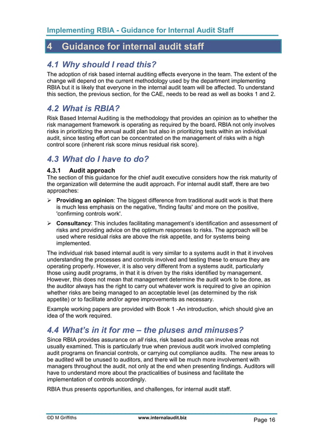 Implementing internal audit into an organisation | PDF