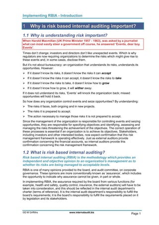 Implementing internal audit into an organisation | PDF