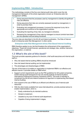 Implementing internal audit into an organisation | PDF