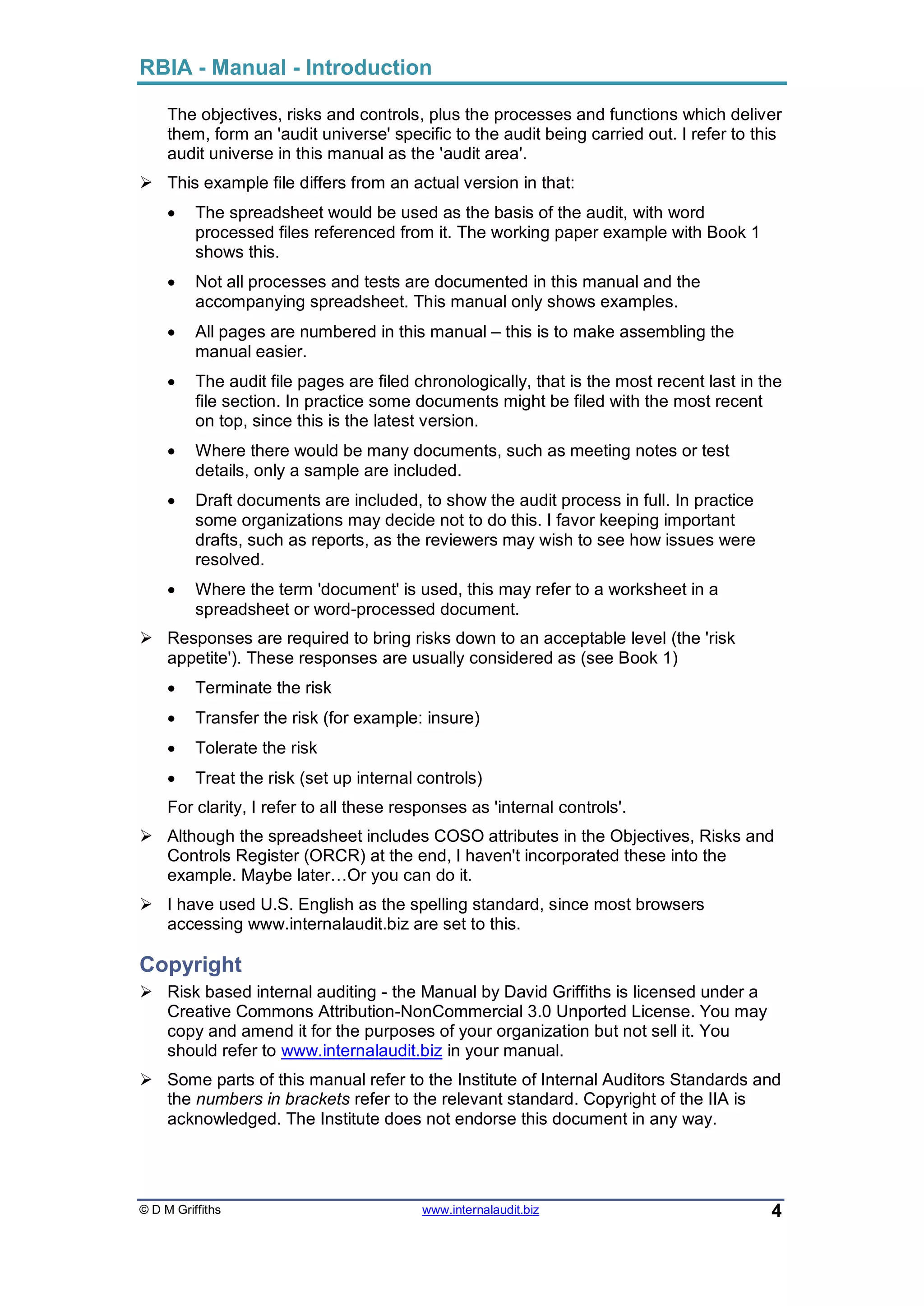 Internal Audit Manual | PDF