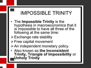 Rbi and impossible_trinity | PPTX | Stocks and Bonds | Personal Investing