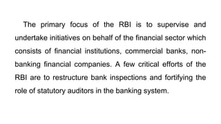 RESERVE BANK OF INDIA AND ITS HISTORY... | PPT