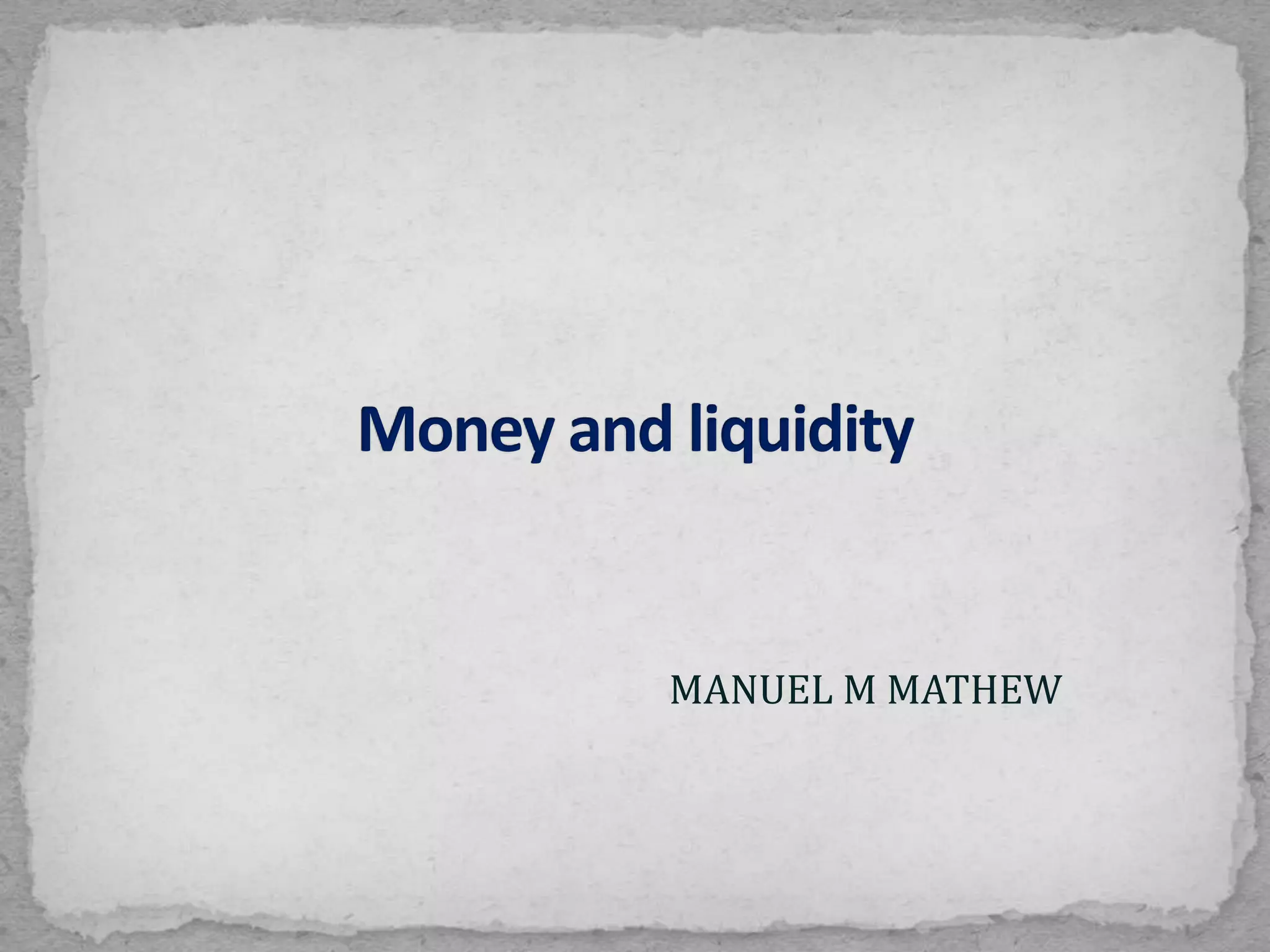 MONEY SUPPLY AND MONETARY POLICY | PPTX