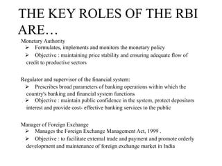 Rbi and other financial institution of india | PPT