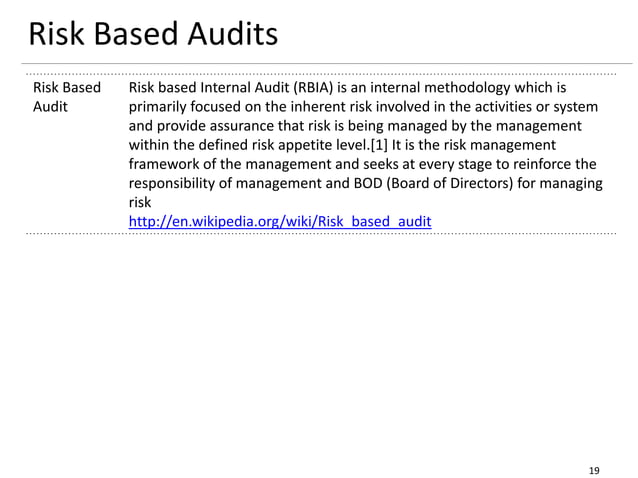 Practical approach to Risk Based Internal Audit | PPTX | Stocks and Bonds | Personal Investing