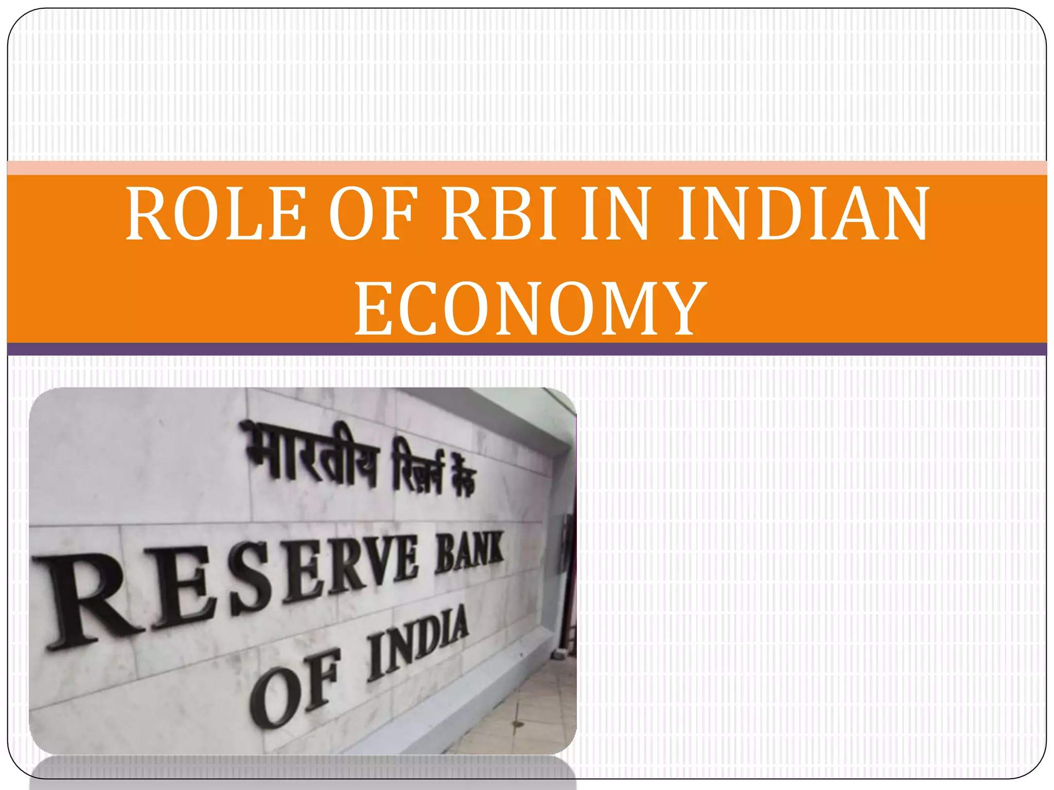 Reserve Bank Of India | PPTX | Currencies | Economy