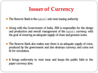 Reserve Bank Of India | PPTX | Currencies | Economy