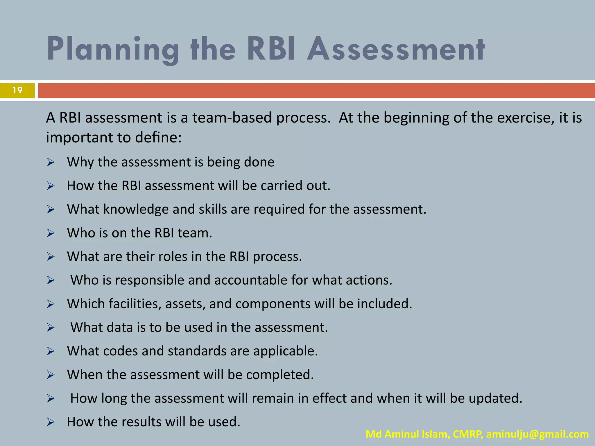 Risk-Based Inspection (RBI) by aminul islam | PDF