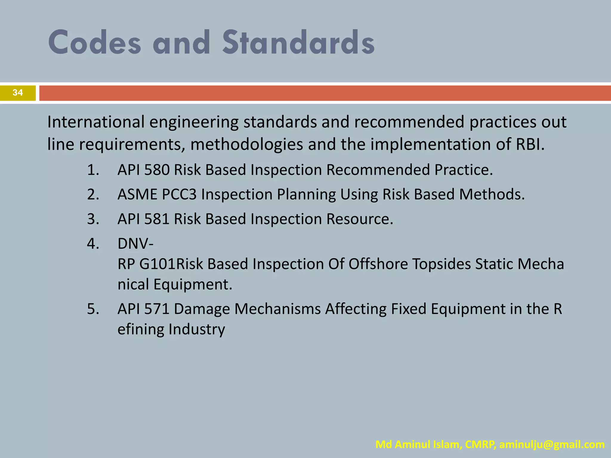 Risk-Based Inspection (RBI) by aminul islam | PDF