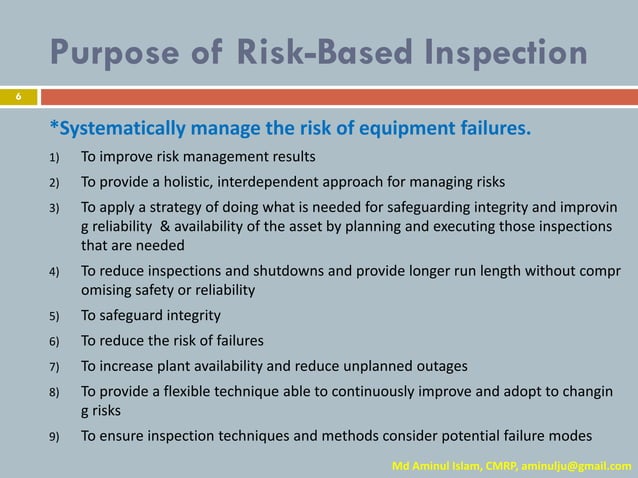 Risk-Based Inspection (RBI) by aminul islam | PDF | Business | Business ...