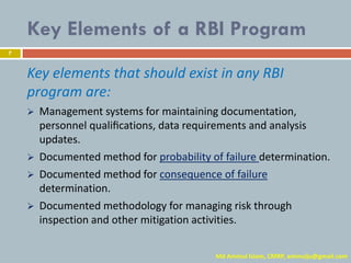 Risk-Based Inspection (RBI) by aminul islam | PDF
