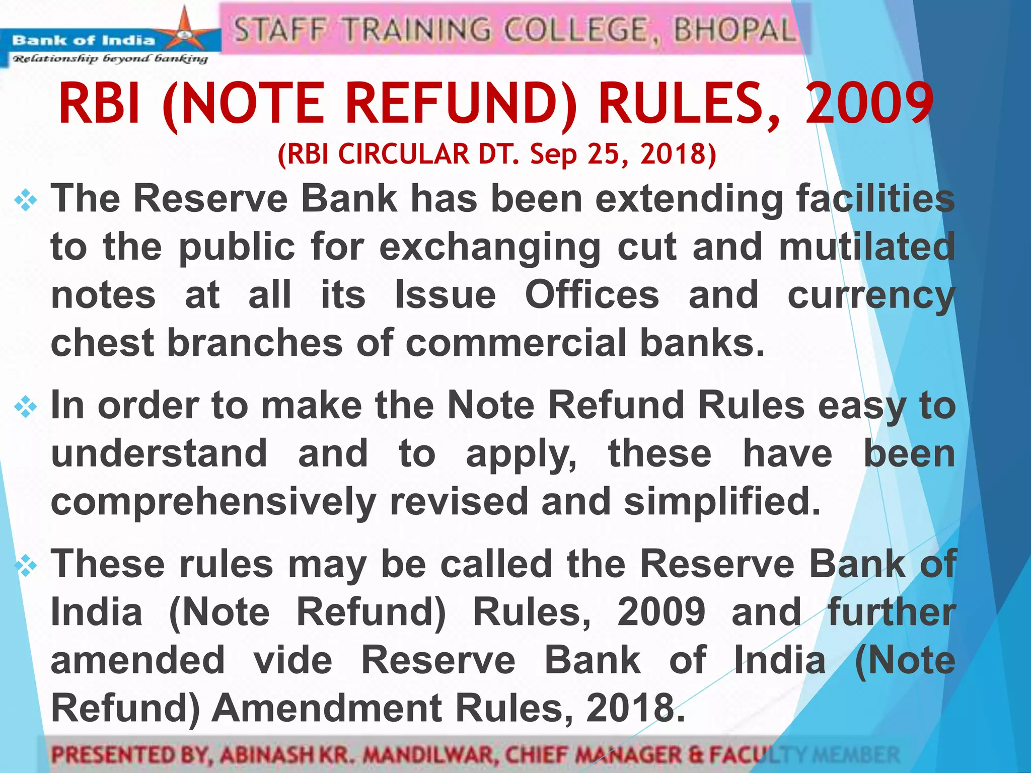 RBI Clean Note Policy, Detection of Counterfeit Notes & Note Refund ...