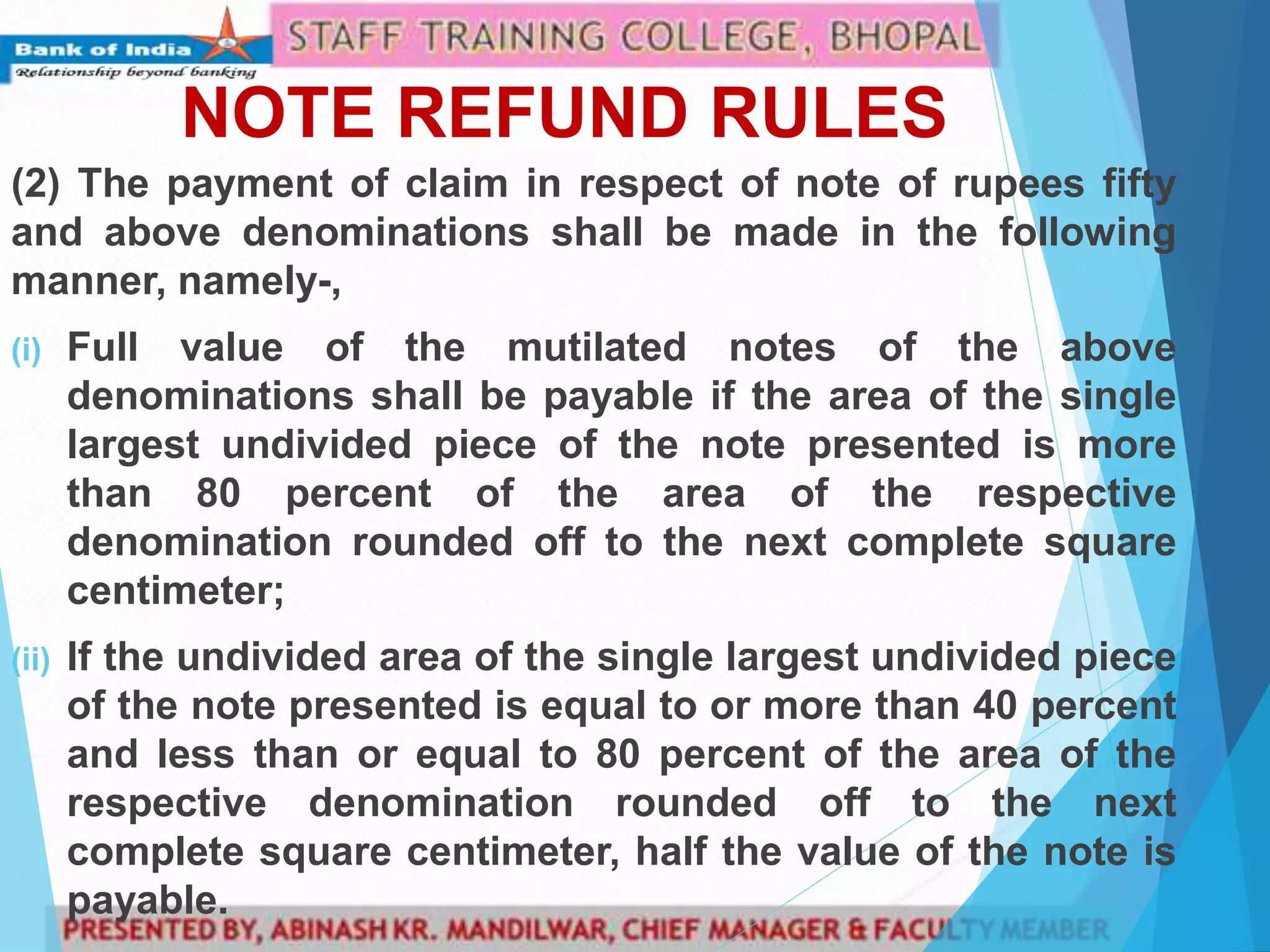 RBI Clean Note Policy, Detection of Counterfeit Notes & Note Refund ...