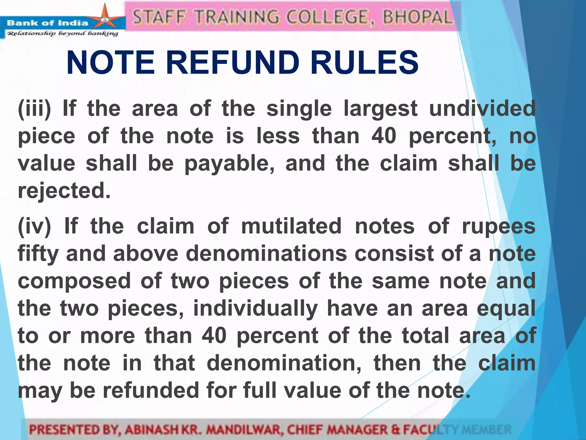 RBI Clean Note Policy, Detection of Counterfeit Notes & Note Refund ...