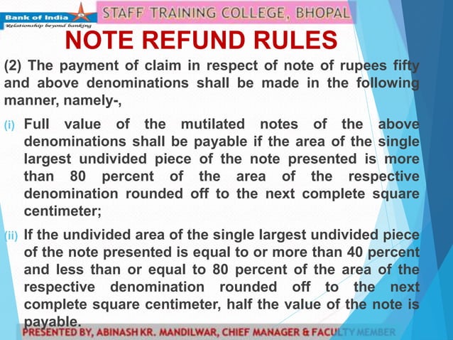 RBI Clean Note Policy, Detection of Counterfeit Notes & Note Refund ...