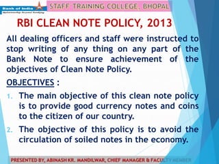 RBI Clean Note Policy, Detection of Counterfeit Notes & Note Refund ...