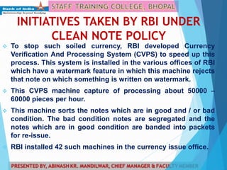 RBI Clean Note Policy, Detection of Counterfeit Notes & Note Refund ...