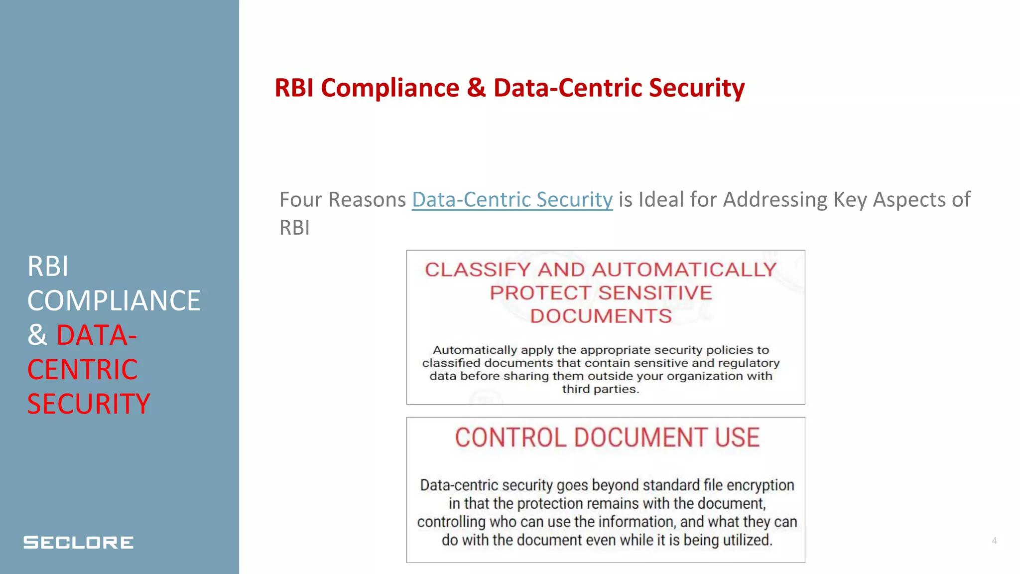 Rbi compliance and Data Centric Security | PPTX