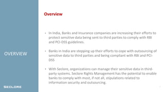 Rbi compliance and Data Centric Security | PPTX