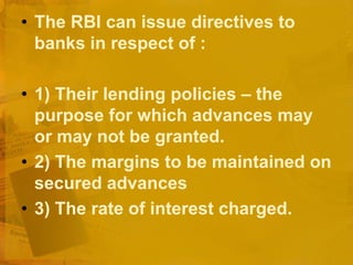 RBI Credit Control | PPTX