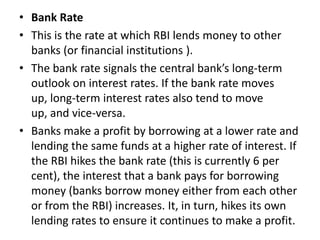 Rbi current rates 2012 2013 | PPTX