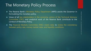Reserve Bank of India & Indian Monetary Policy | PPT
