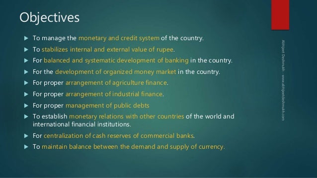 Reserve Bank of India & Indian Monetary Policy