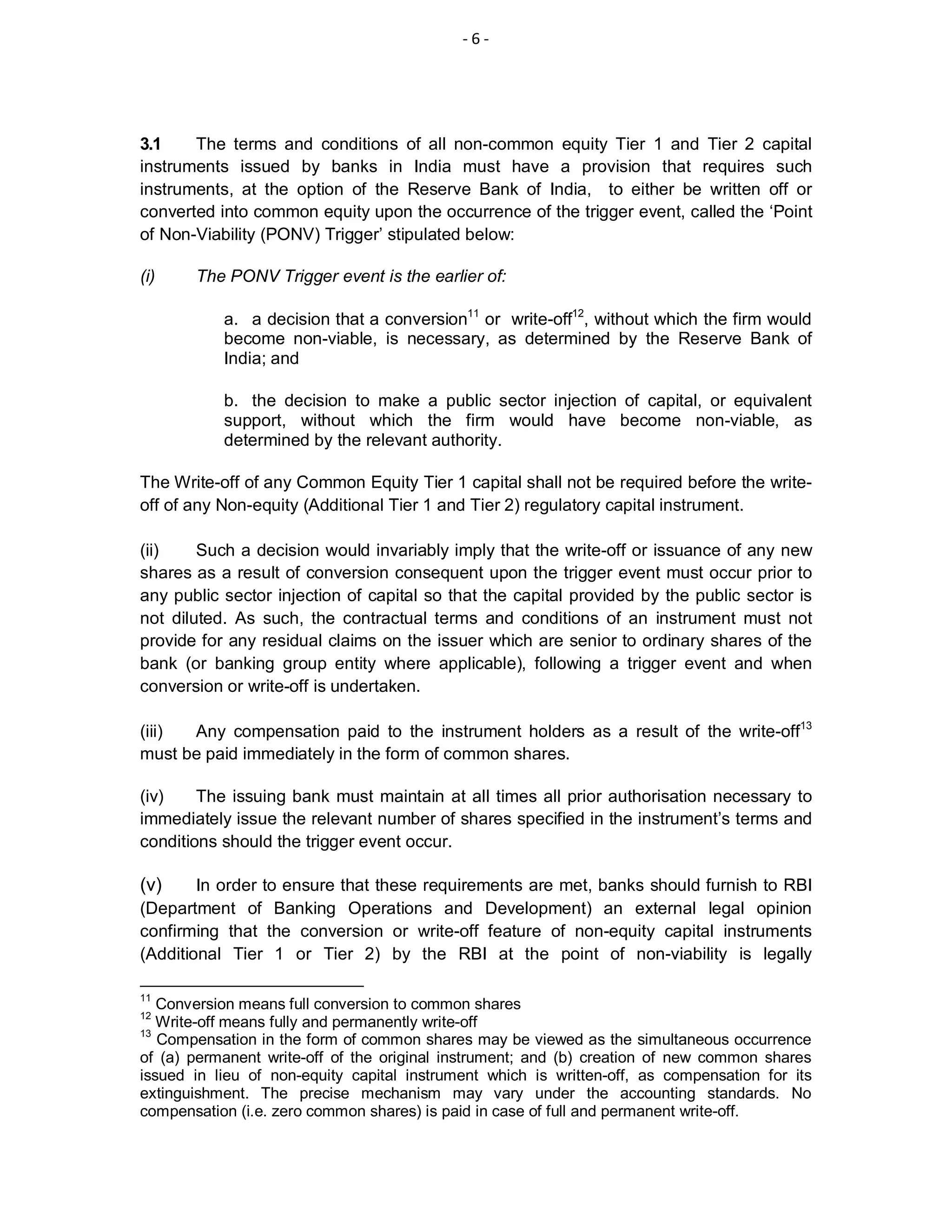 Rbi guideline for basel iii | PDF