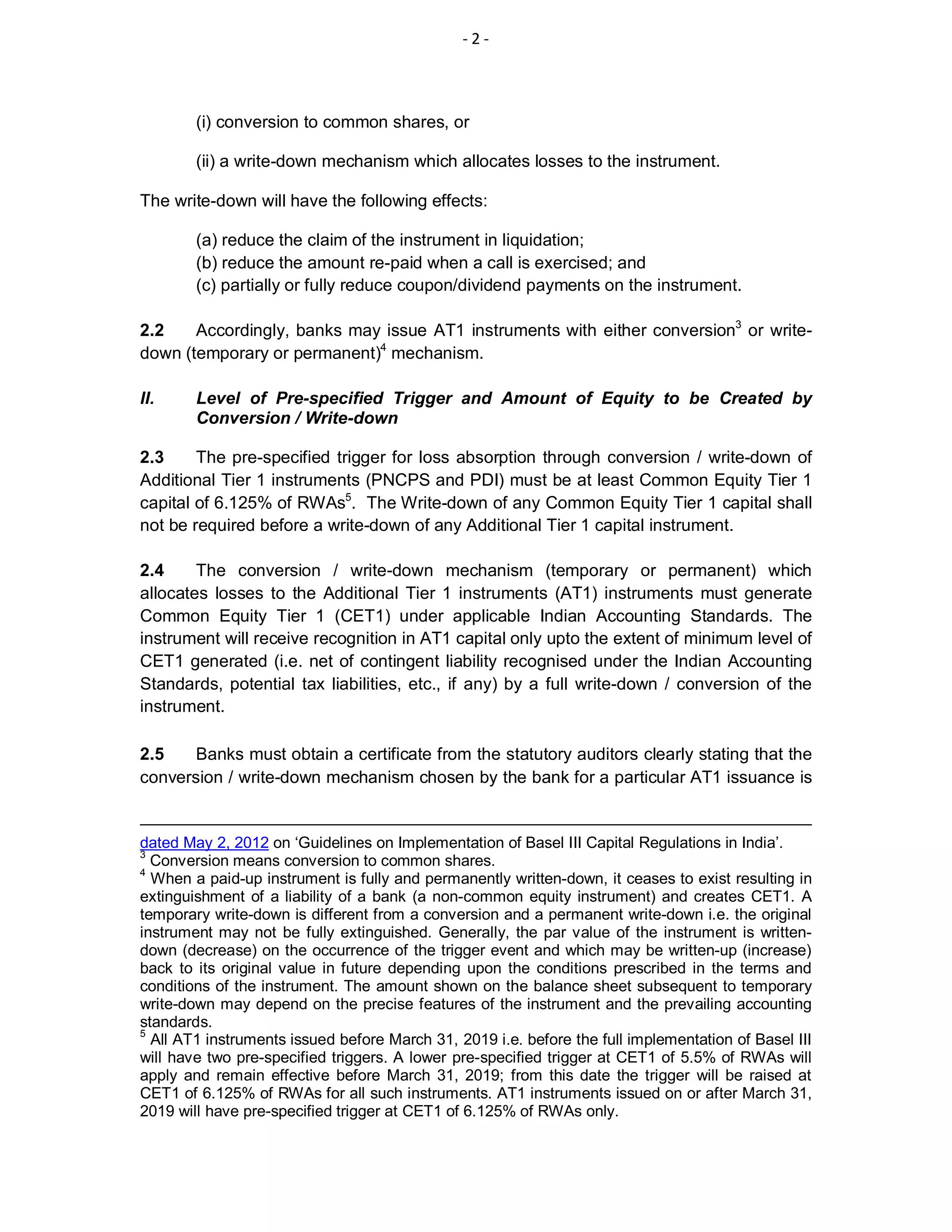 Rbi guideline for basel iii | PDF